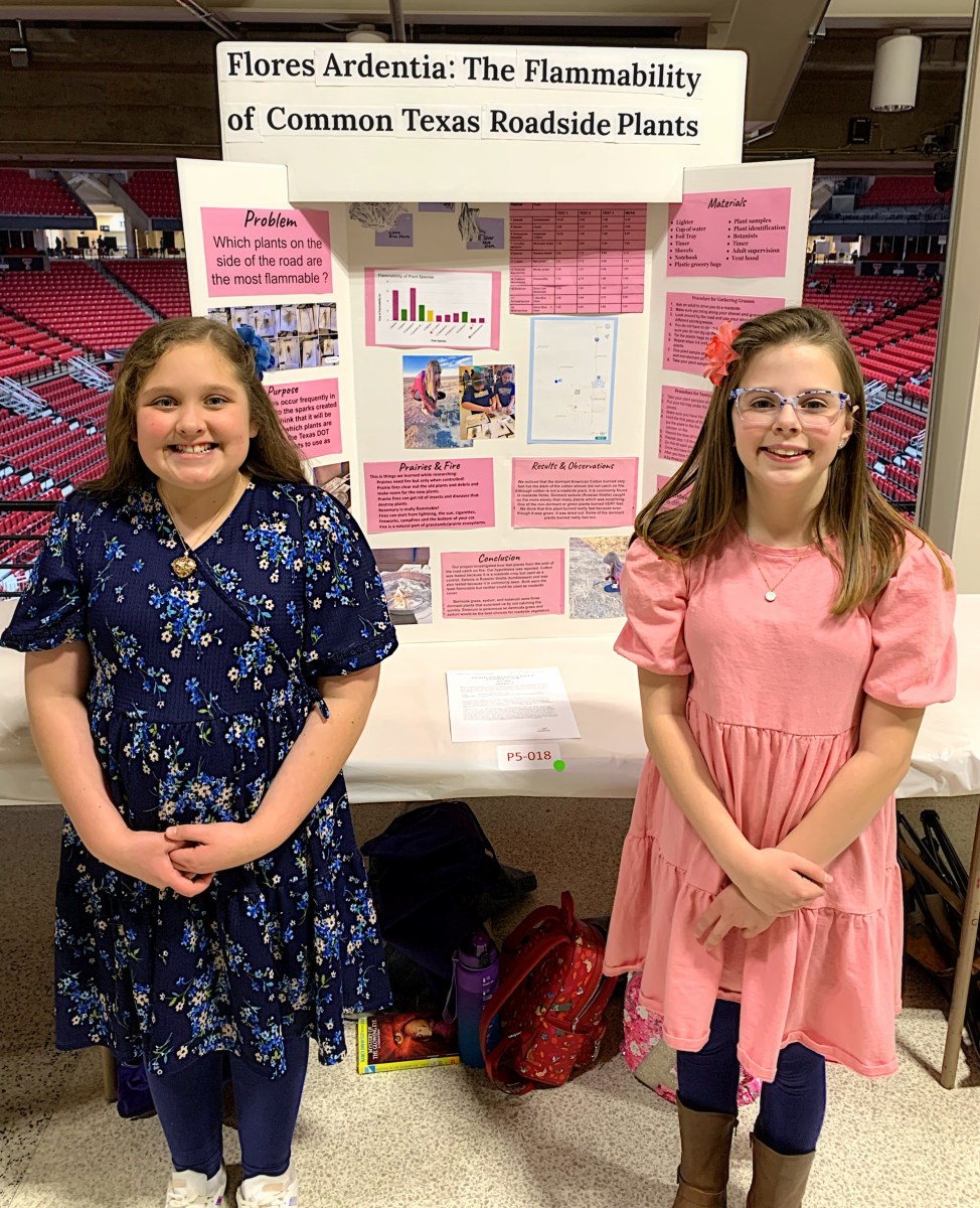 5th Grade Science Project on Flammability of Texas Roadside Plants ...